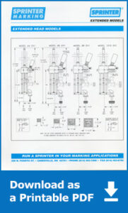 Extended Model Mounting Dimensions - Sprinter Marking
